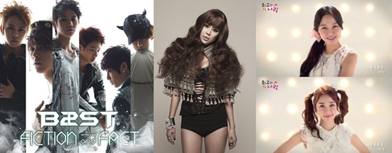 '1위' 2NE1에 백지영-비스트-써니힐 '바짝 추격'