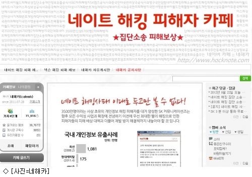 Sk컴즈 개인정보 유출 집단소송 향방은