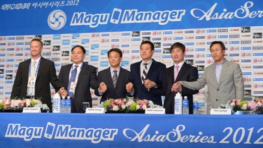 KBO, 2012 아시아시리즈 최종 엔트리 발표