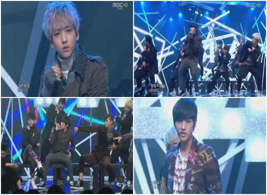 '음중' B1A4, 의자 퍼포먼스로 감성적 무대 '눈길'