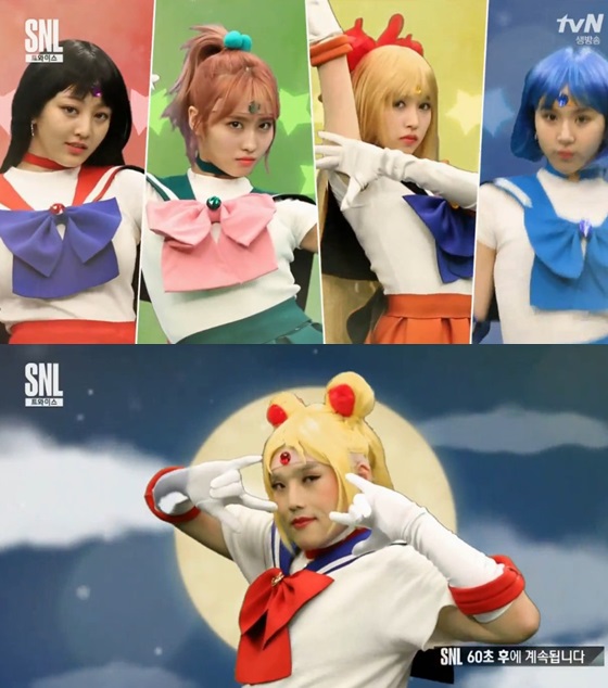 밤TView]'SNL' 트와이스, 황정민·세일러문까지..예능감 폭발