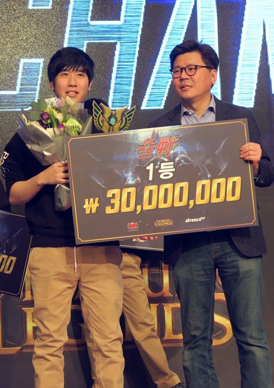LoL '쏠전' 성료.. cvMax 김대호 우승-상금 3000만원