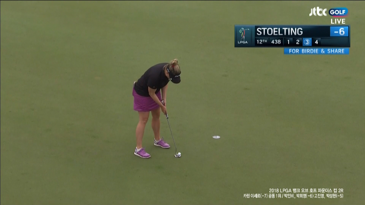 2R 12번홀 환상적인 샷으로 가볍게 버디 기록하는 잭키 스톨팅 | 다음스포츠