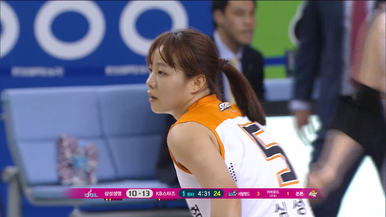 WKBL 여자농구 [삼성생명 : KB스타즈] KB스타즈 심성영의 3점 슛! | 다음스포츠