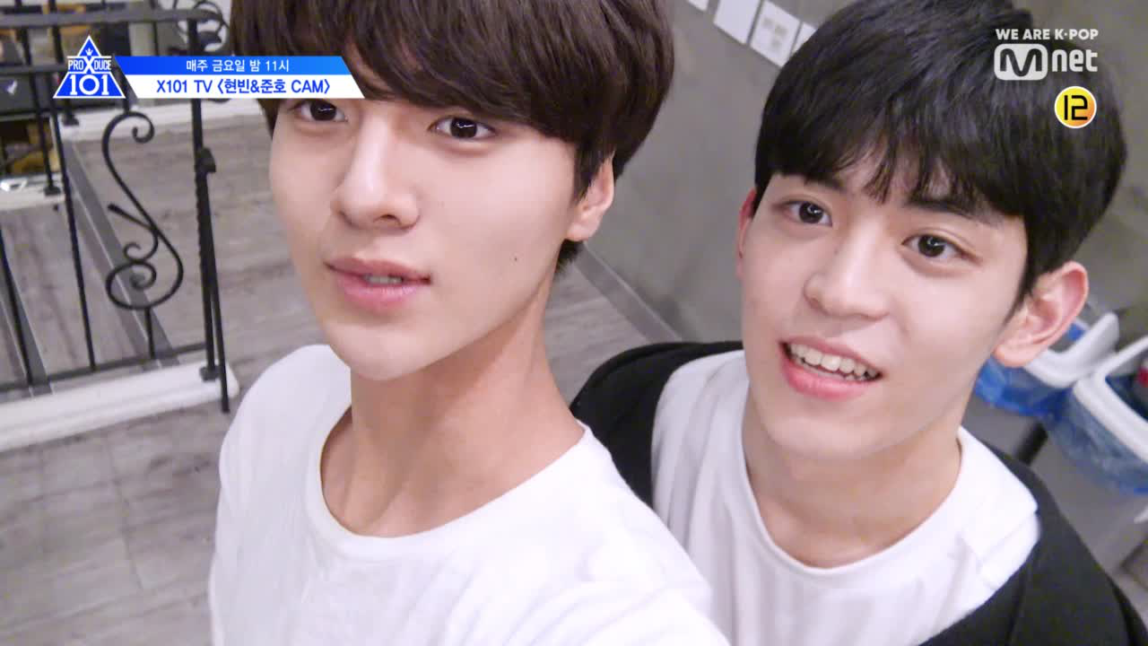 다음연예 | [X101 TV] 릴레이 셀프캠 I 현빈&준호 → 우석 - 프로듀스 X 101 7화