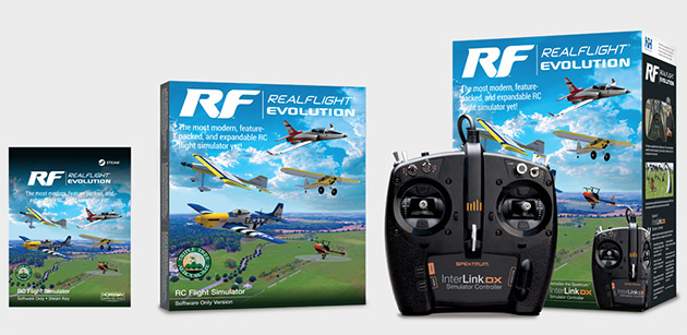 RealFlight Evolution RC Flight Simulator With InterLink DX Controller ...