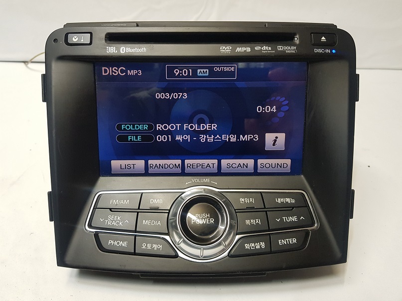 YF소나타 10년식 6.5인치 AVN 오디오 / 96560-3S500 96560-3S000 96560-3S100 - 카오디오 앰프 AV 네비 - 자동차 중고부품 SM모터스