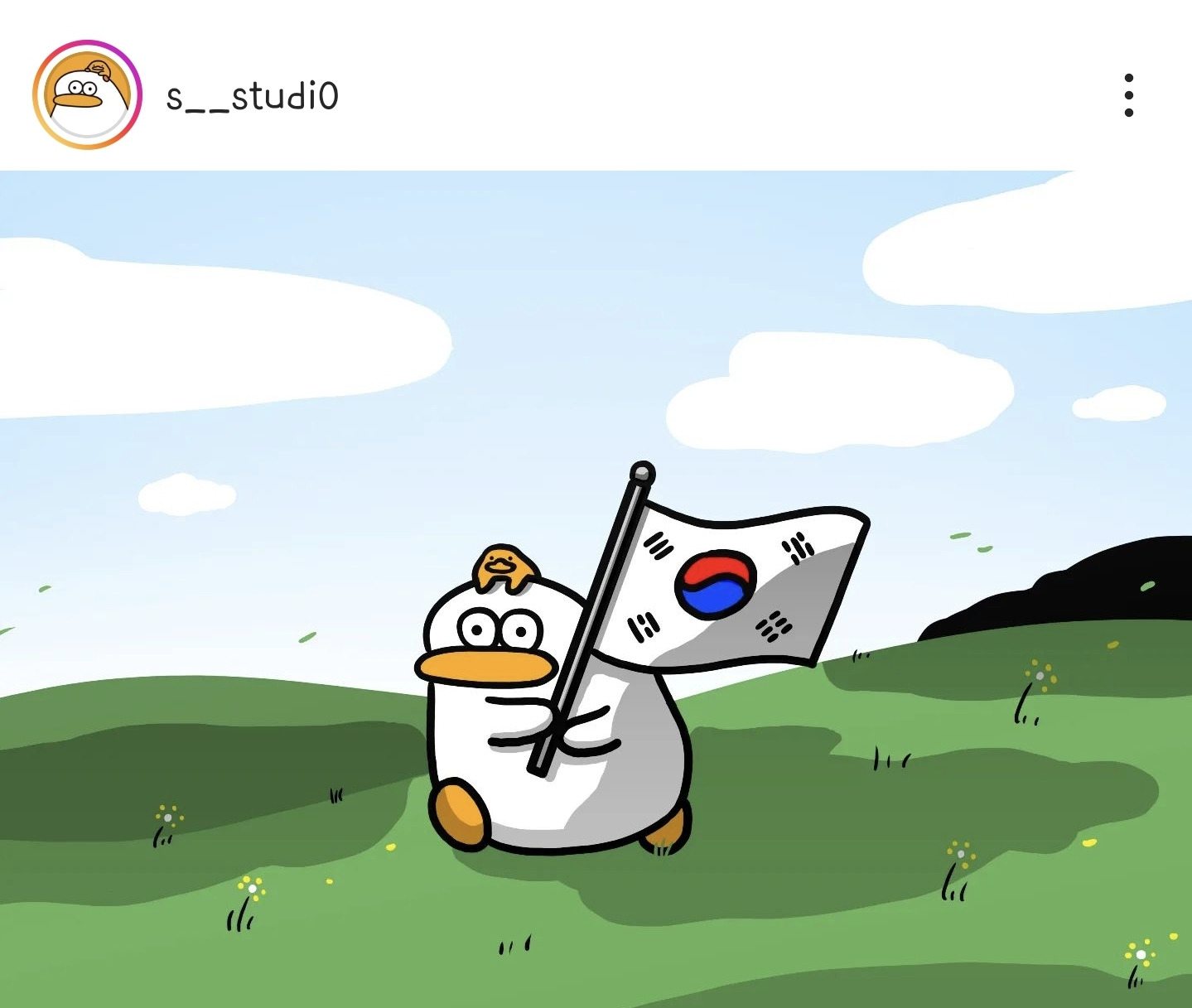 [오둥이] 3.1절 / 광복절마다 귀여운 그림 올려주는 오둥이 작가 - Soul Lounge - 소울드레서 (SoulDresser)