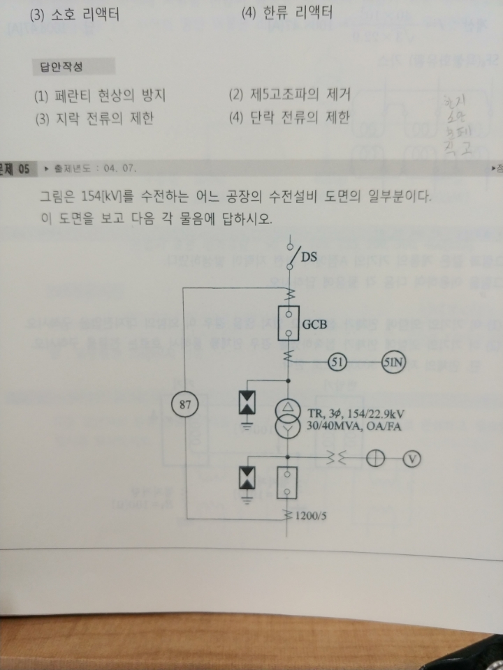 87,87T 번갈아 쓰는 이유를 알고 싶네요 - [실기] 다산교재 기출문제집 - 전기기사 한번에 합격하기