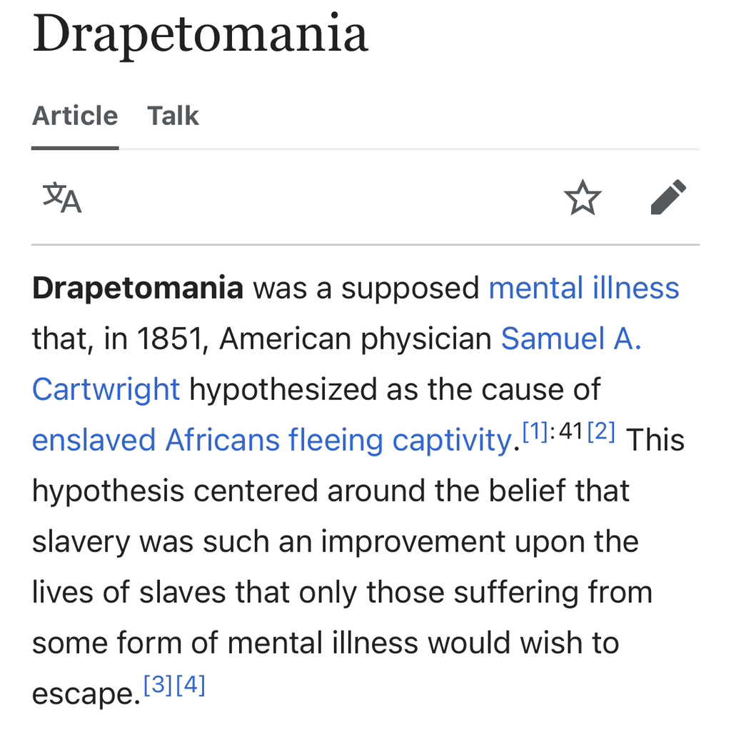 흑인 노예가 탈출하려는 경향을 보이는 정신병 : 드라페토마니아(Drapetomania) - 악플달면 쩌리쩌려버려 - ＊여성시대 ...