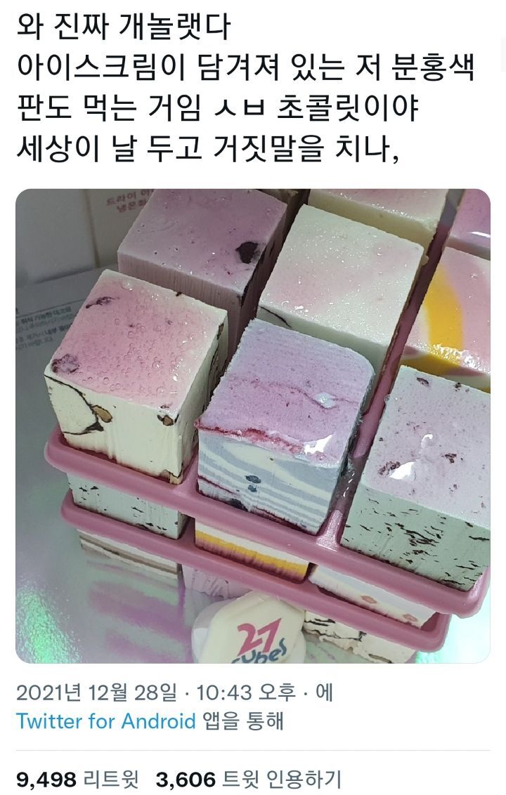 베라 아이스크림 케이크 담은 판도 먹는거였음 - 악플달면 쩌리쩌려버려 - ＊여성시대＊ 차분한 20대들의 알흠다운 공간