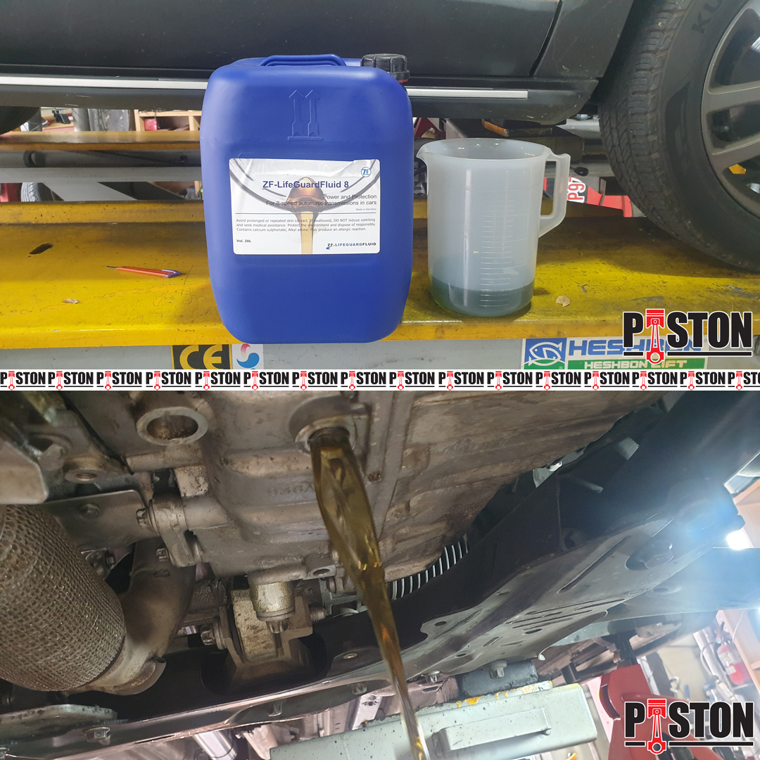 지프 레니게이드 ZF9 미션오일교환 - 미션+데후 오일교환 - PISTON 피스톤모터스