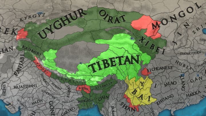 토번 제국 최전성기 재현(eu4 Tibetan empire mapping) - Europa Universalis - Europa ...