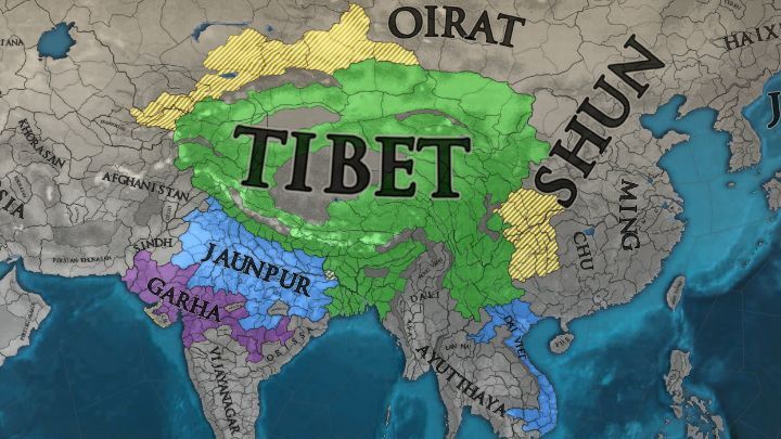 토번 제국 최전성기 재현(eu4 Tibetan empire mapping) - Europa Universalis - Europa ...
