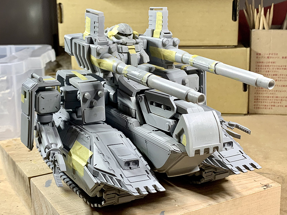 [Supernova D D] Supernova_DD 님 원형 1/144 Gundam Thunderbolt Zaku Tank 목업 ...