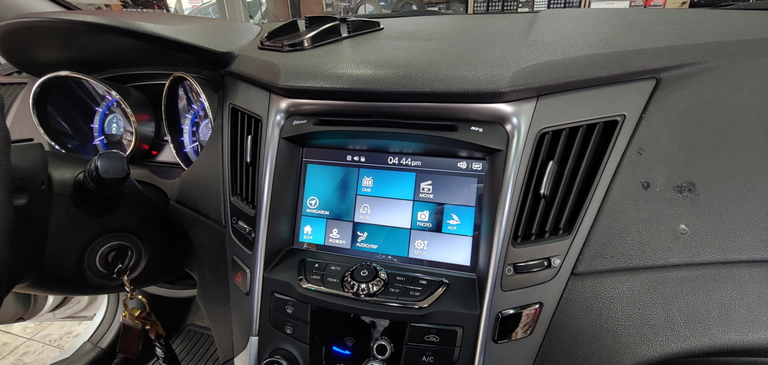 대전 YF소나타오디오일체형네비게이션매립+3세대순정블루투스오디오교체작업 - 현대자동차매립 - 대전맑은소리 유성구 장대동330-9 ...