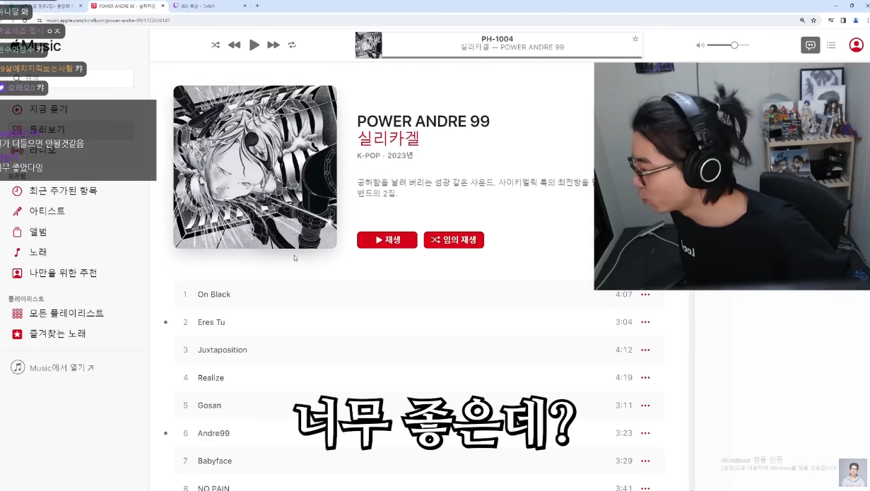 스트리머 룩삼의 실리카겔 정규 2집 [POWER ANDRE 99] 음반감상회.jpg - 웃긴자료 ‥‥‥‥‥、 - 도탁스 (DOTAX)