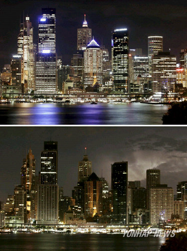 AUSTRALIA EARTH HOUR SYDNEY