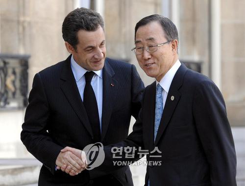 FRANCE UN SECRETARY GENERAL BAN KI MOON VISIT