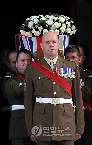 BRITAIN AFGHANSITAN WAR FUNERAL THORNELOE