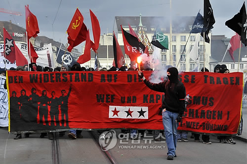 SWITZERLAND ANTI WEF DEMONSTRATION