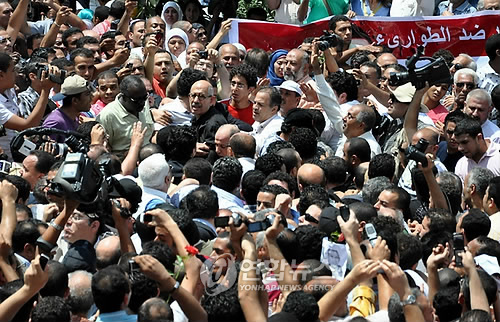 EGYPT KHALED SADI ALEXANDRIA PROTEST EL BARADEI
