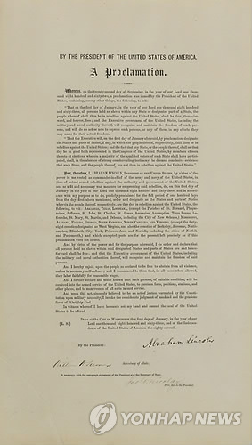 USA SOTHEBY'S EMANCIPATION PROCLAMATION