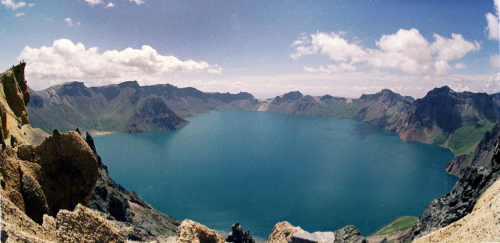 Dormant volcano gets two Koreas together