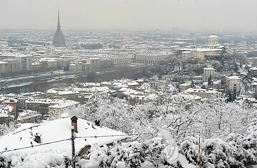 ITALY WEATHER SNOW TURIN