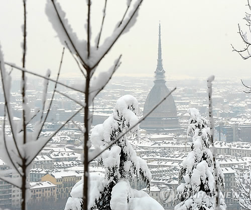 ITALY WEATHER SNOW TURIN