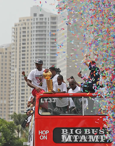 USA BASKETBALL NBA CHAMPIONS MIAMI HEAT PARADE