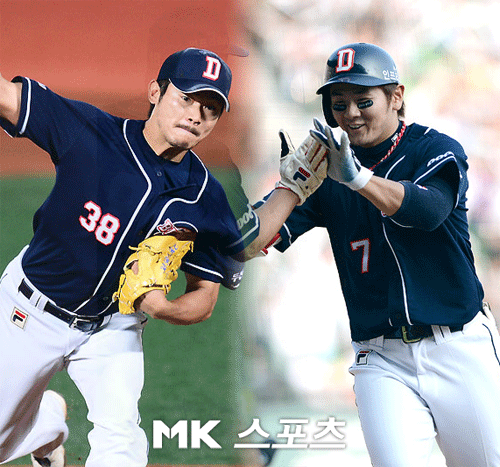 두산 노경은‧최주환, KB국민카드 9월 MVP 선정