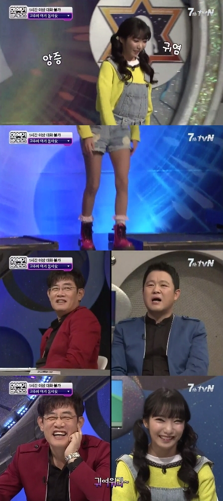 아기동자녀 20살인데 몸무게 33kg+키 148cm, 김구라 기겁