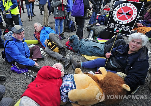 BRITAIN PROTEST FASLANE NAVAL BASE PROTEST