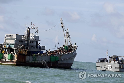 MYANMAR MIGRATION BOAT PEOPLE