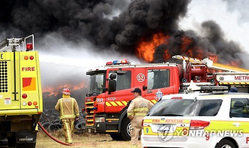 AUSTRALIA TYRE FIRE
