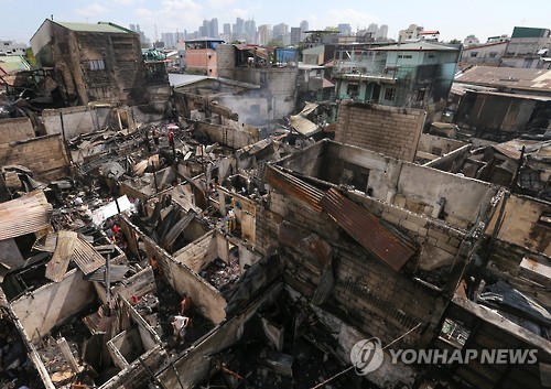 PHILIPPINES FIRE AFTERMATH