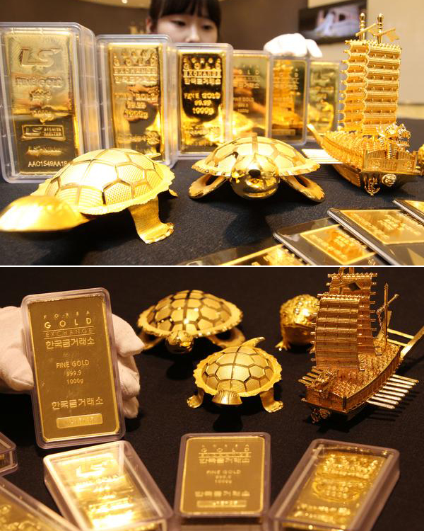 Gold price hit record high at Korea Gold Exchange