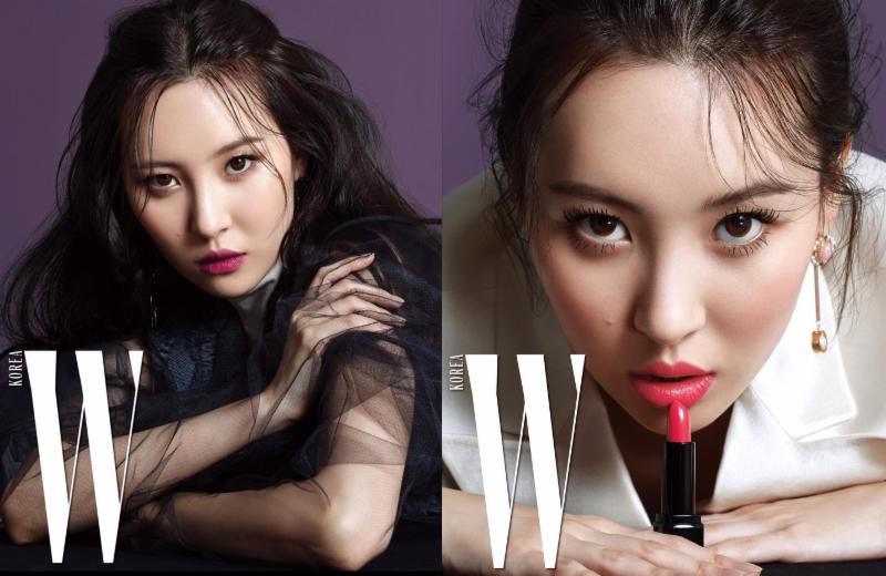 "레드립 여신"..선미, 고혹미 대방출