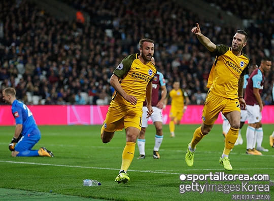 [EPL 9R] '머레이 멀티골' 브라이튼, 웨스트햄에 3-0 완승..10위 도약