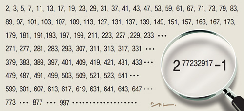 [김재호의 과학 에세이]자릿수만 2000만개.. 50번째 메르센 소수 찾았다