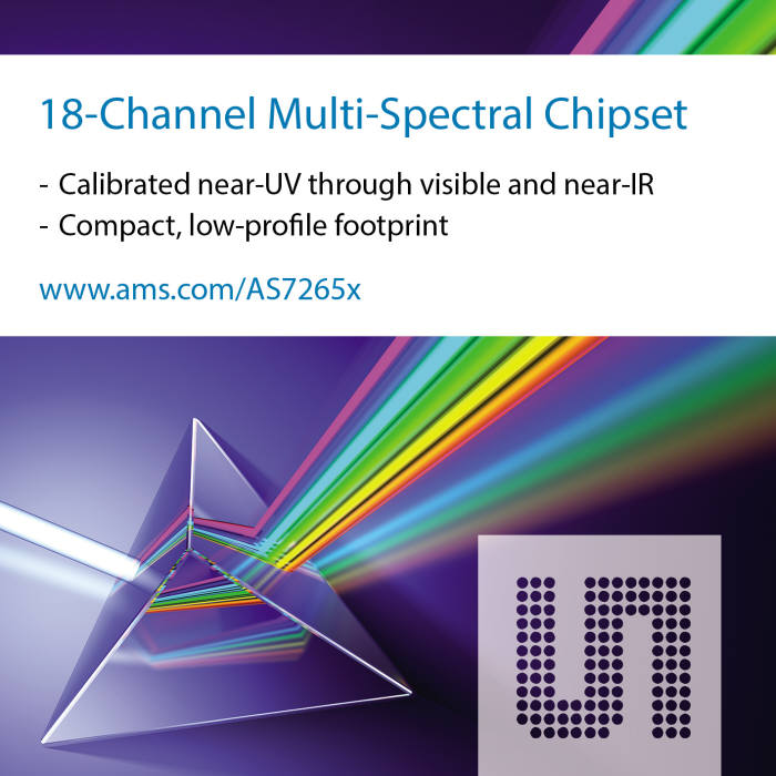 ams, 가성비 높인 18채널 멀티스펙트럼 센서 솔루션 출시