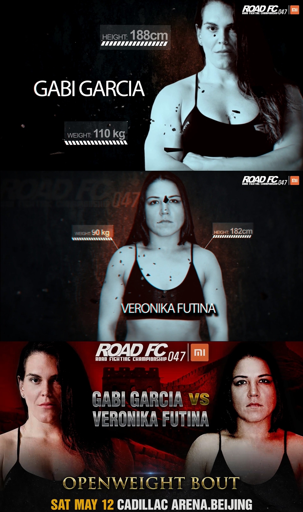 ﻿가비 가르시아 VS 베로니카 푸티나, ROAD FC 047에서 펼쳐질 거인들의 대결!