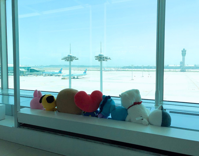 [Video] BT21 characters hit Incheon Airport