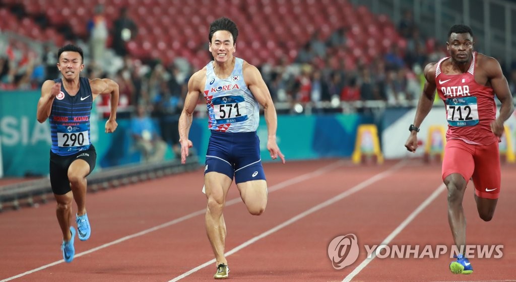 AG 육상 100m 역주 펼치는 오경수