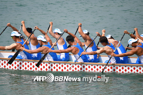 카누 단일팀, 남자 용선 1000m 동메달..AG 3번째 메달 획득