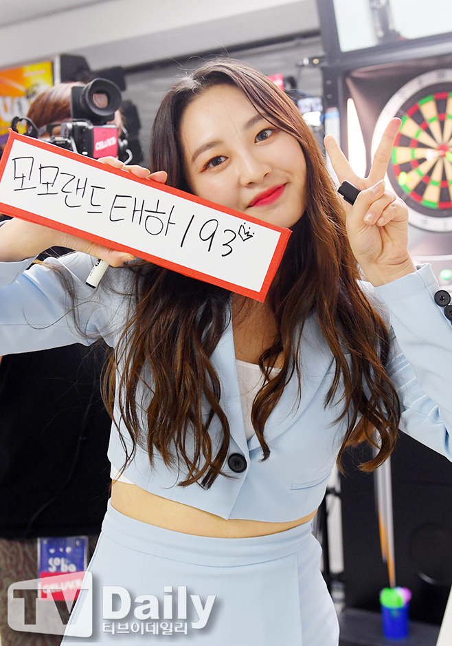 [TD포토] 모모렌드 태하 '아이돌 다트왕 2위했어요~' (SOBA 백스테이지)