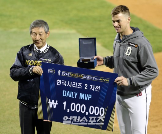 [포토]후랭코프,KS2차전 MVP