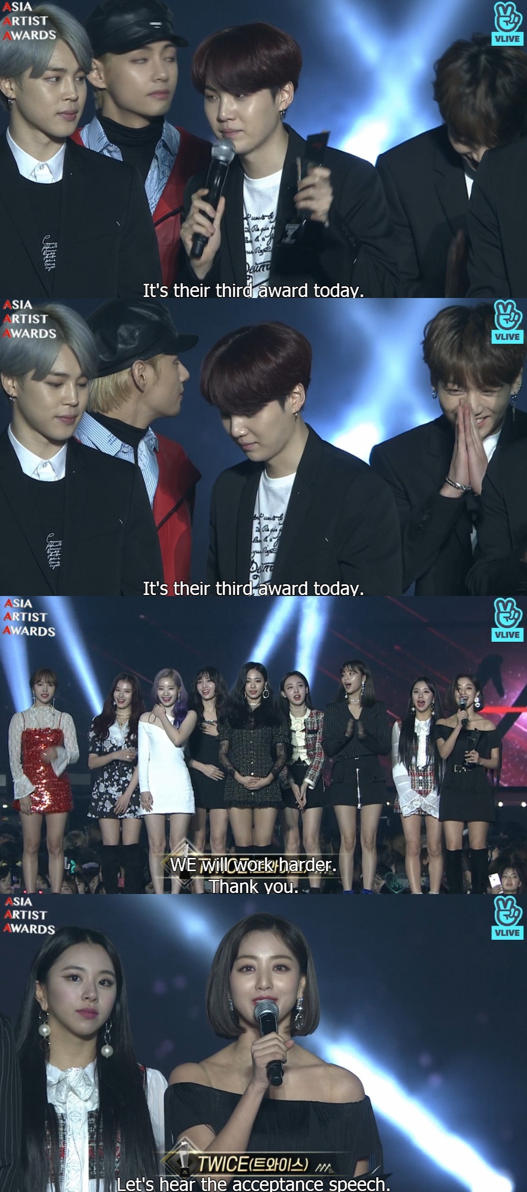 [2018 AAA] 방탄소년단-트와이스, 패뷸러스 수상