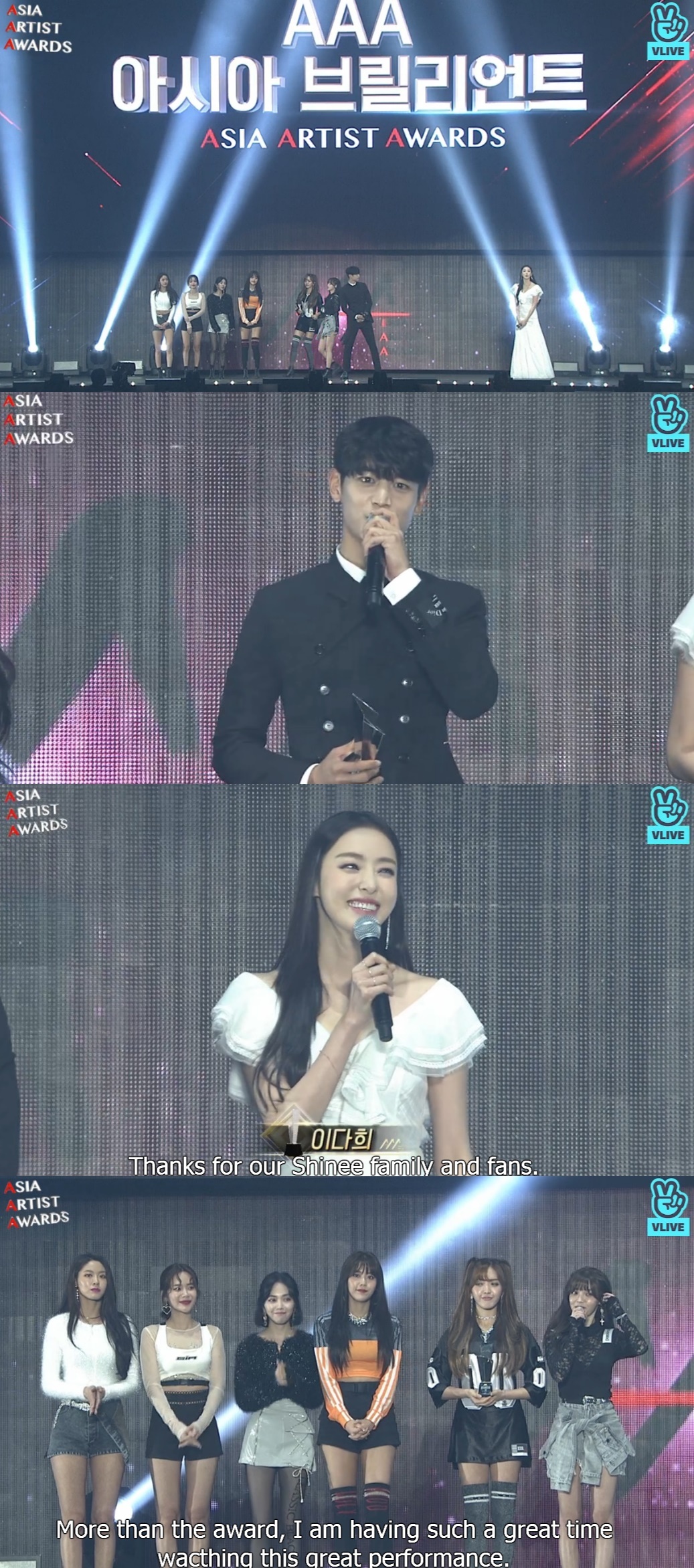 [2018 AAA] 최민호-이다희-AOA, 아시아 브릴리언트상 수상